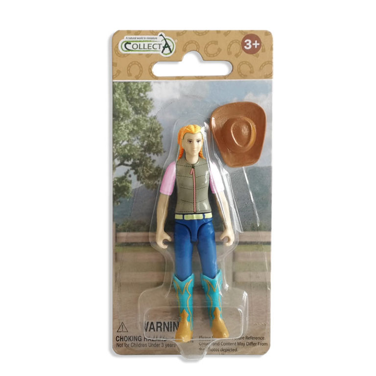 CollectA Στάβλος Με Αναβάτρια - Αλογο Και Αξεσουάρ (84246) - CollectA